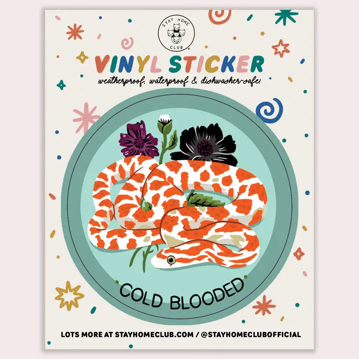 Cold Blooded Sticker – Girl on the Wing